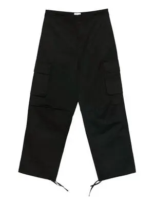 ARTE ANTWERP Cargo-pocket Tie-hem Trousers - Black