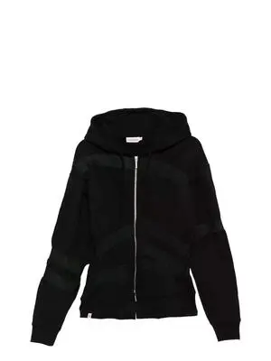 CHARLES JEFFREY Zip-up Hooded Jacket - Black