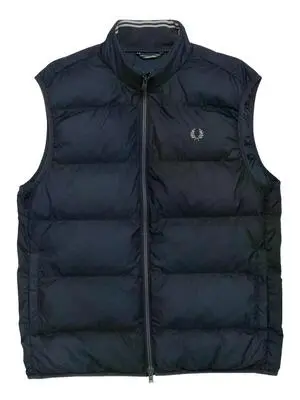 Fred Perry Logo Padded Gilet - Blue