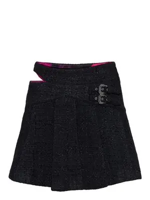 Versace Pleated Mini Skirt - Black