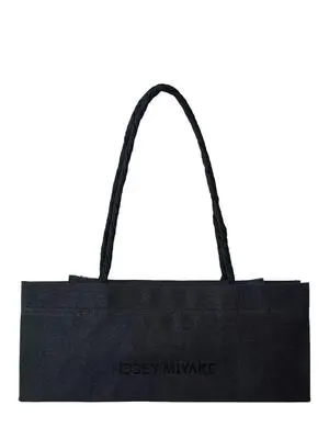 Issey Miyake Logo Tote Bag With Twin Handles - Black