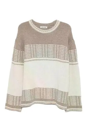 LOW CLASSIC Two-tone Jumper - Neutrals