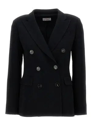 Alberto Biani Double-breasted Blazer - Black