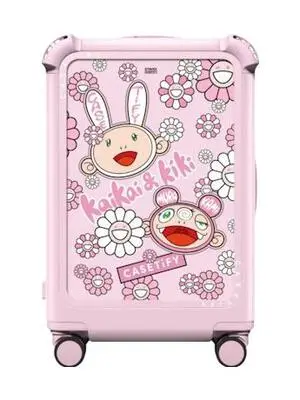 TAKASHI MURAKAMI X Casetify Kaikai And Kiki Sticker Mania Carry-on Suitcase 21 - Glossy Primrose Pink