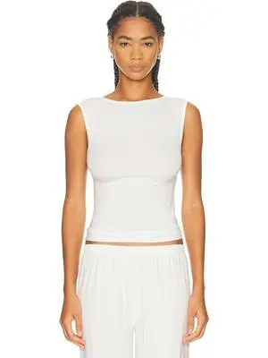 KYE Bateau Sleeveless Top Natural