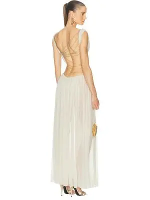 MIRROR PALAIS Moonlight Waltz Top And Skirt Set - Marble