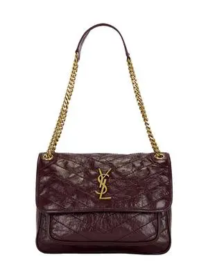 Saint Laurent Medium Niki Chain Bag - Rouge Cabernet
