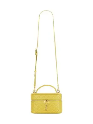 Saint Laurent Mini Gaby Vanity Bag - Chartreuse Green