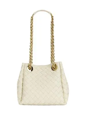 Bottega Veneta Small Parachute Chain Bag - Sea Salt & Muse Brass