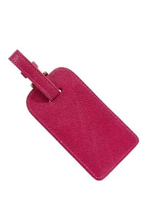 GRAPHIC IMAGE Leather Luggage Tag - Azalea