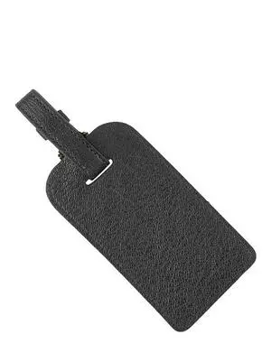 GRAPHIC IMAGE Leather Luggage Tag Black