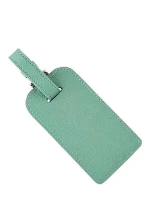 GRAPHIC IMAGE Leather Luggage Tag - Robins Egg Blue