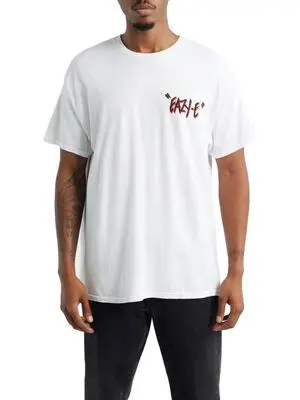 MERCH TRAFFIC Eazy-e Ruthless Rap Graphic T-shirt - White Overdye