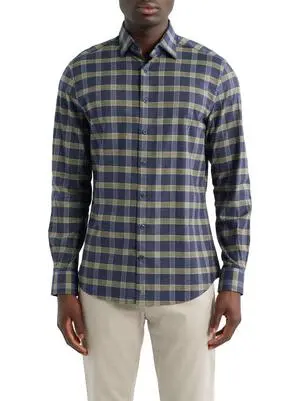 Johnnie-o Daylynn Plaid Cotton Blend Button-up Shirt - Valley