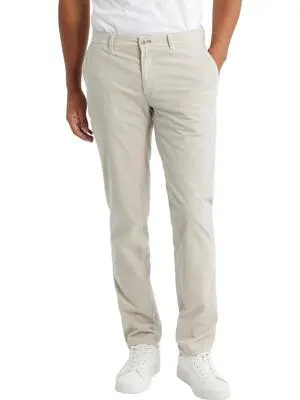 BRAX Fabio Flat Front Stretch Corduroy Pants - Ivory