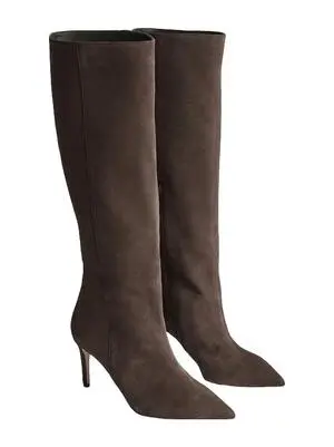 LK BENNETT Astrid Knee High Boots - Chocolate