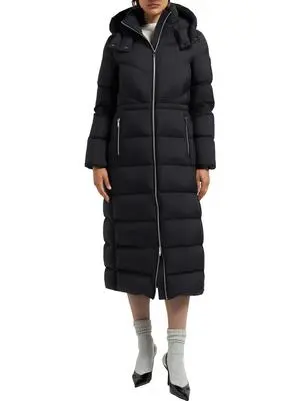 Moose Knuckles Belle Cote Long Water Repellent Down Parka - Black