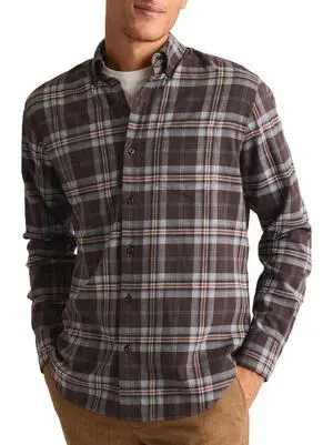BONOBOS Lightweight Stretch Flannel Button-down Shirt