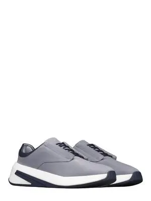Wolf & Shepherd Supercrossover Leather Sneakers - Storm/white