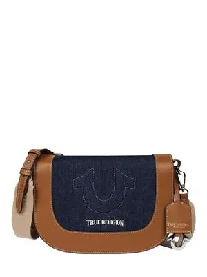 True Religion Horseshoe Crossbody Flap Bag - Denim