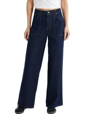 PTCL High-waist Wide-leg Jeans - Rinse Wash
