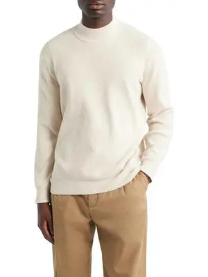 Nn07 Davy 6429 Ribbed Mock Neck Sweater - Ivory