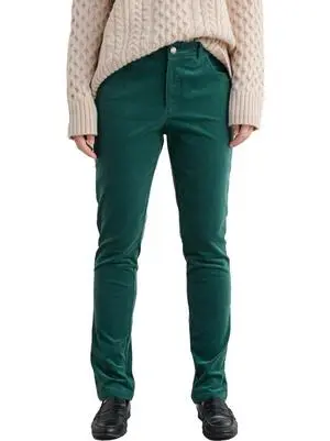 SEASALT CORNWALL Lamledra Needlecord Slim-fit Pants - Verte