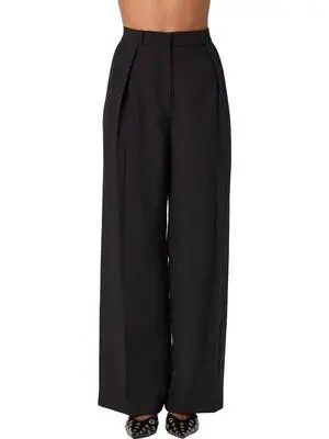 Astr The Label Pleated Trousers - Black