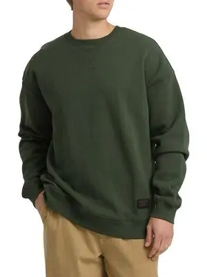 BILLABONG Fort Garage Cotton-blend Crewneck Sweatshirt - Olive