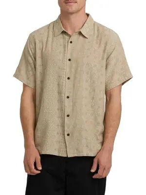 BILLABONG Needle Garage Jacquard Short Sleeve Button-up Shirt - Bolton