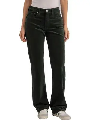 Kut From The Kloth Melissa Relaxed Straight Leg Corduroy Pants - Dark Forest