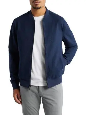 Robert Barakett Henrik Lightweight Baseball Jacket - Navy