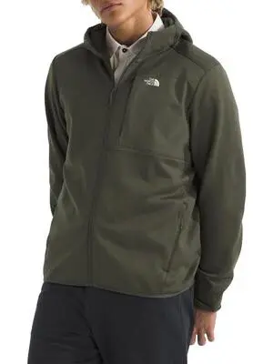 The North Face Performance Fleece Zip Hoodie New Taupe Green