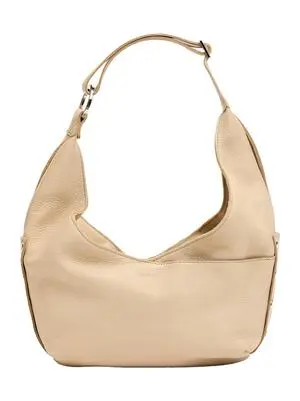 HAMMITT HAMMITT Tom Zip Medium Hobo Bag Limestone/silver