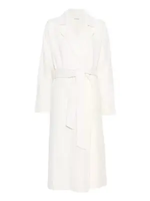 P.a.r.o.s.h Belted Single-breasted Coat - White
