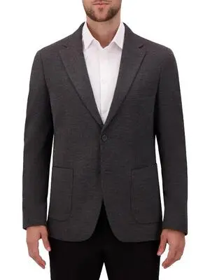 VICTOR EMMANUEL Comfort Knit Sport Coat - Charcoal