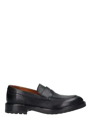 ALEXANDER HOTTO Penny Strap Loafers - Black