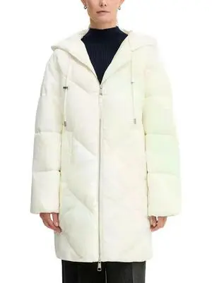 BOSS Padded Hooded Jacket - White