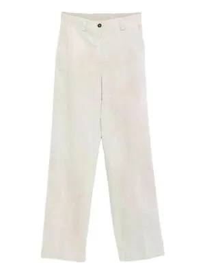 Antonelli Firenze Corduroy Straight-leg Trousers - Neutrals