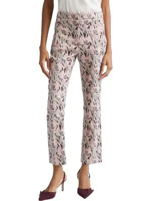 Veronica Beard Arte Crop Pants - Raisin Multi