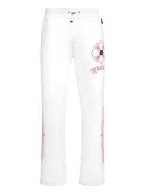 Philipp Plein Puffy Chrome Crest Track Pants - White