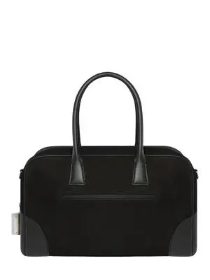 AVITEUR Cristallo Nubuck Travel Bag - Black