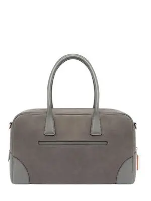 AVITEUR Cristallo Nubuck Travel Bag - Elephant Grey