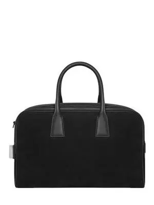 AVITEUR Cristallo Nubuck Weekend Bag Black