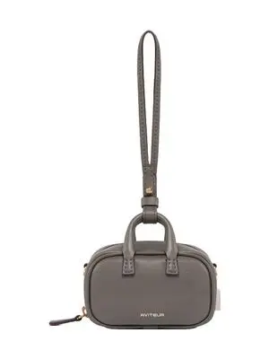 AVITEUR Mini Maia Calfskin Bag - Elephant Grey