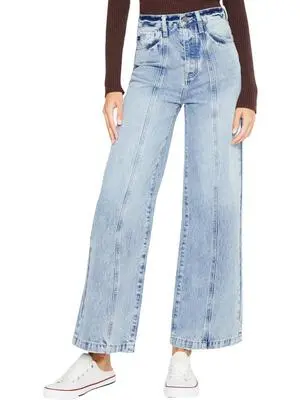 KANCAN Mara Ultra High Rise Wide Leg Jeans - Light Wash
