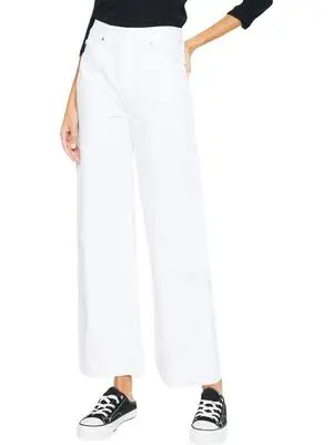 KANCAN Mara Ultra High Rise Wide Leg Jeans - White