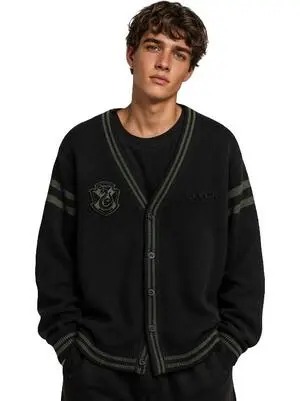 BLVCK Harry Potter X Slytherin Cardigan - Black/green