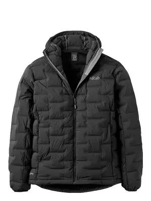 RAB Cubit Stretch Down Hooded Jacket - Black