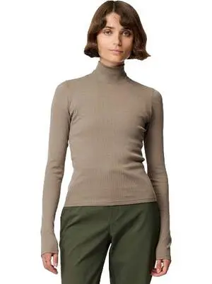 HIKERKIND Ribbed Merino Turtleneck 02 Morel